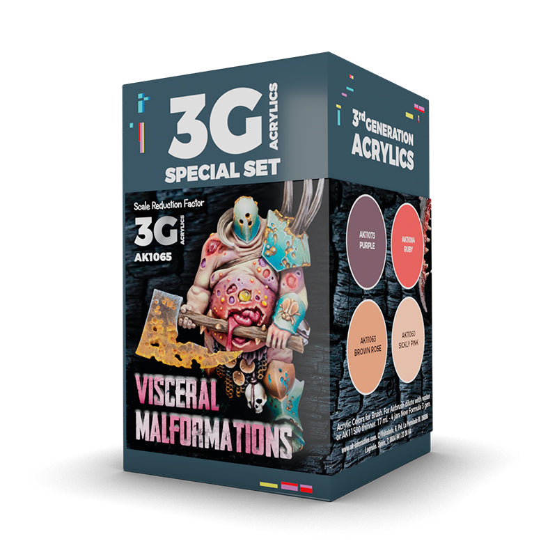 Dragoon Gaming - 3Gen - AK Interactive Wargame Color Set: Visceral Malformations - Paint ...