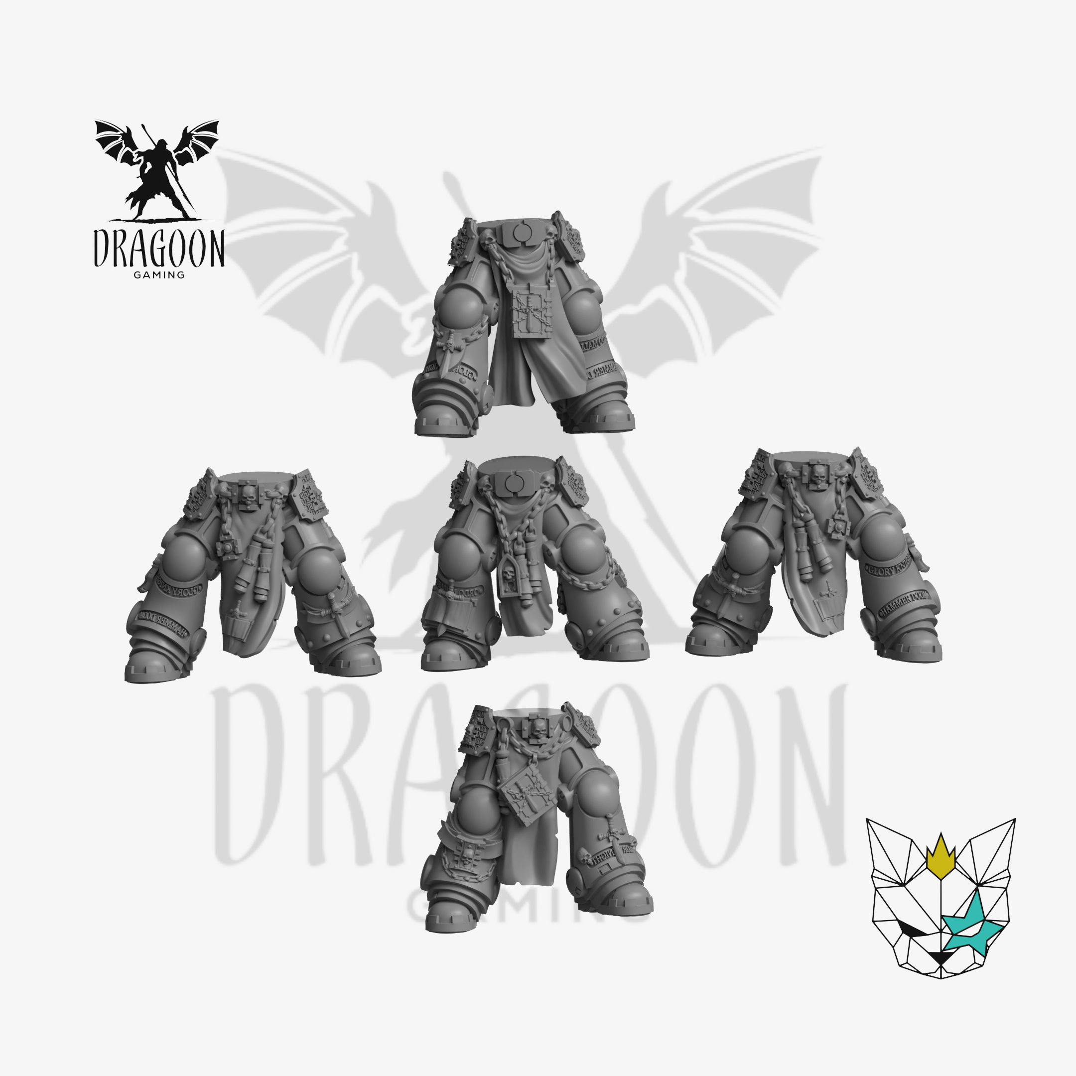 Dragoon Gaming Daemon Hunter Terminator Legs - 28mm Warhammer 40k ...