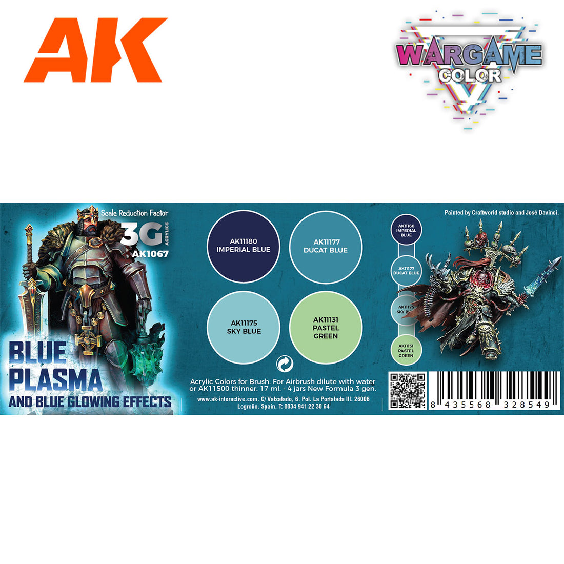 Dragoon Gaming - AK Interactive Wargame Color Set: Blue Plasma ...