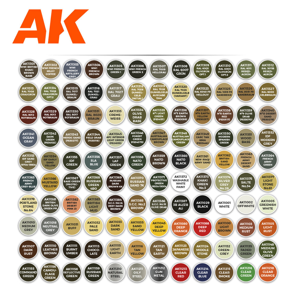 Dragoon Gaming - 3Gen - AK Interactive - The Best 120 Colors for AFV ...