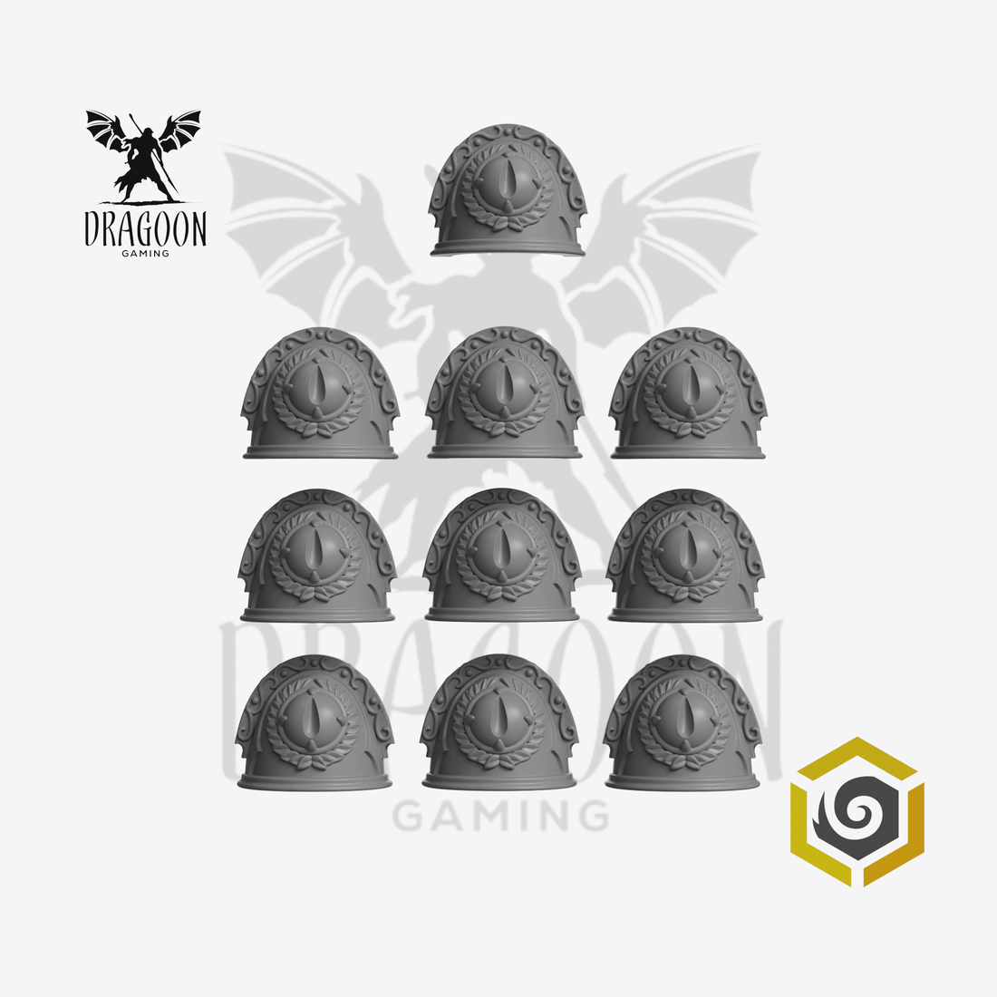 Crimson Lords Blood Drop Wreath Pauldrons for 28mm Wargaming (Blood ...