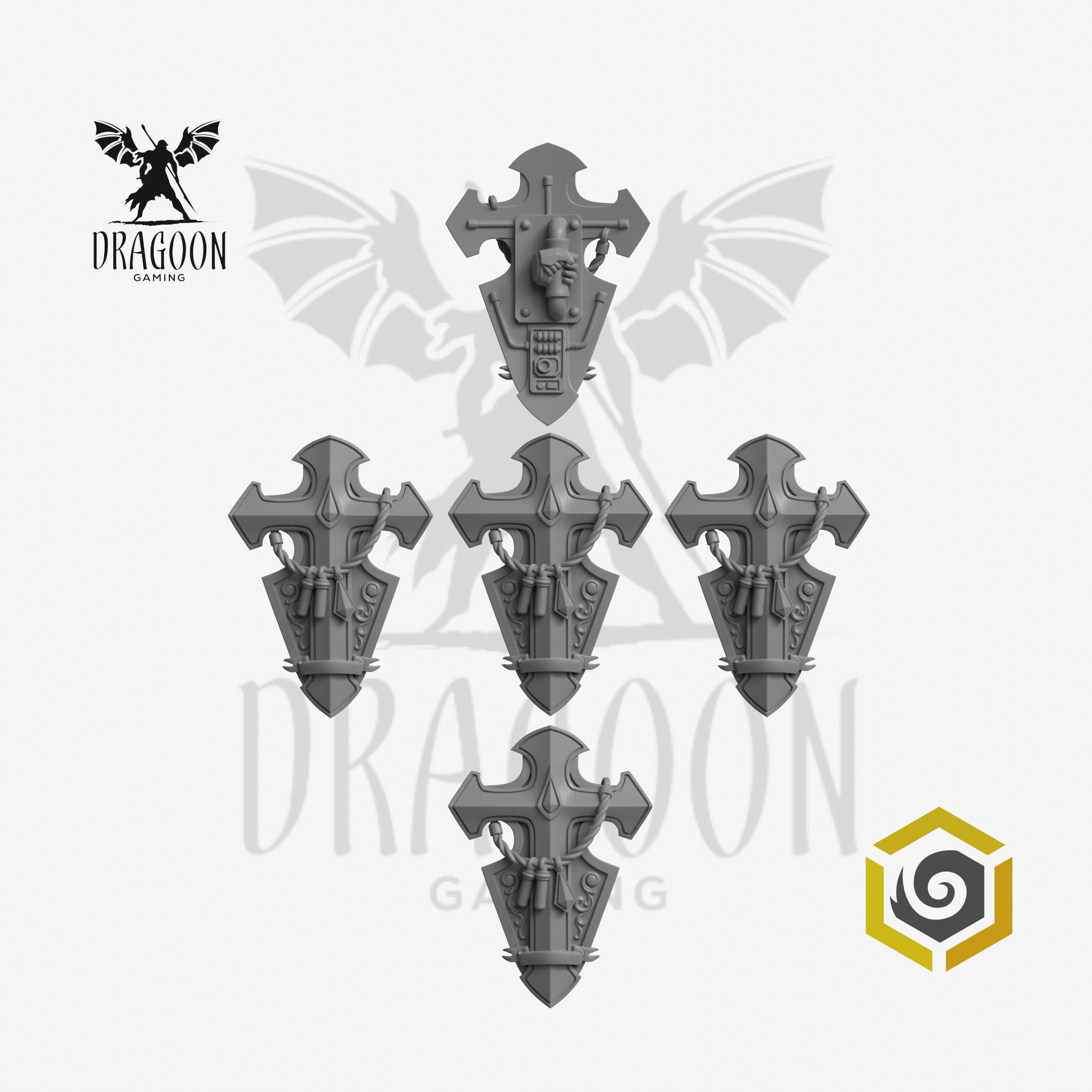 Crimson Lords Storm Shields – Warhammer 40K Bits | Free UK Delivery