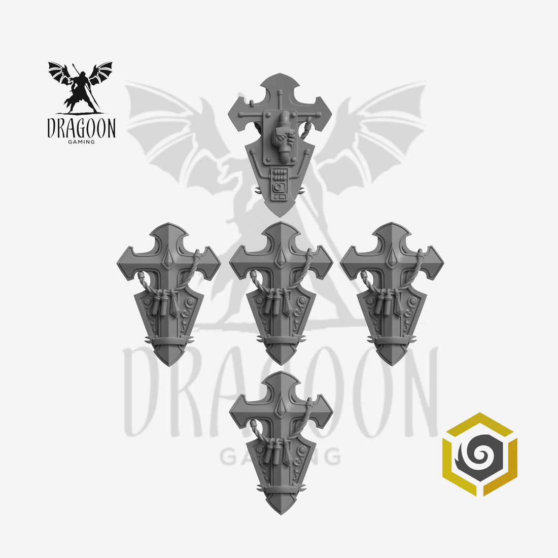 Crimson Lords Storm Shields – Warhammer 40K Bits | Free UK Delivery