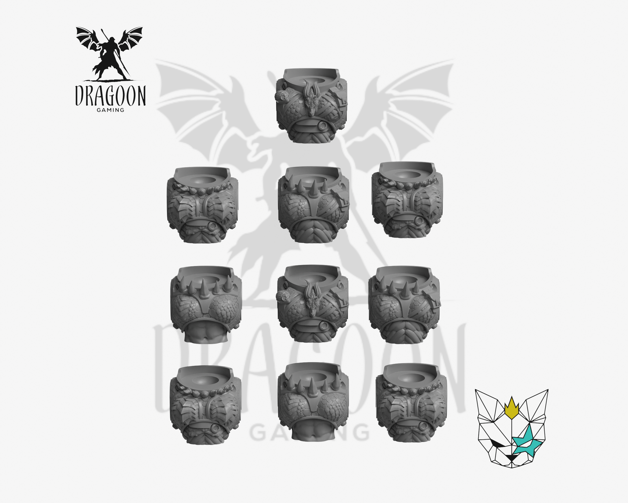 Female Dragon Born Torsos for 28mm Wargaming