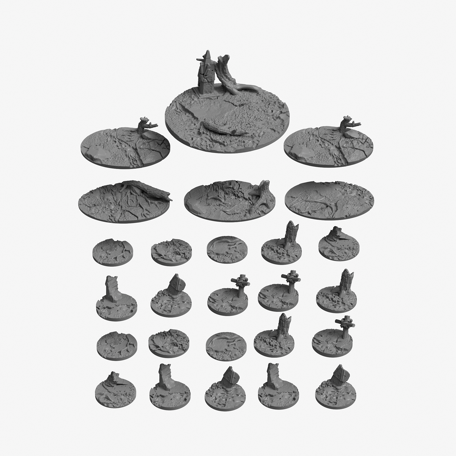 Dragoon Gaming Land of Ghosts Base Topper Pack (Soulblight Deathrattle ...