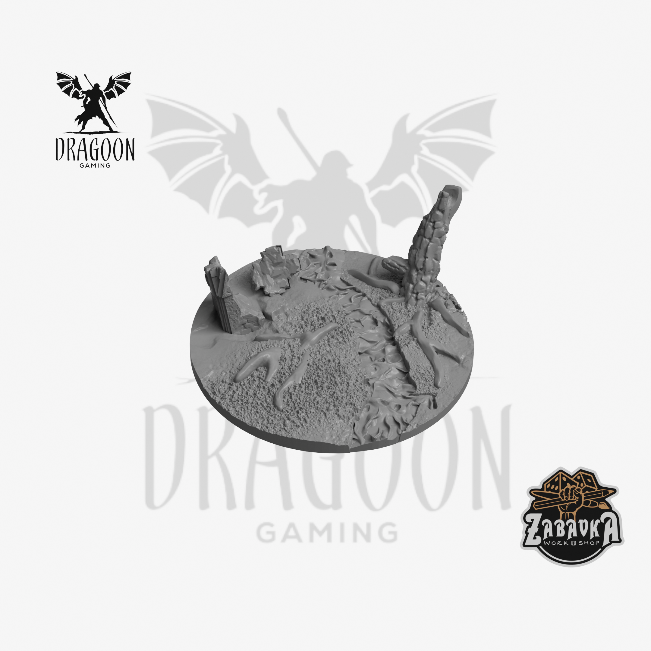 Dragoon Gaming Land of Ghosts Base Topper (60mm) - Warhammer 40k Daemon ...