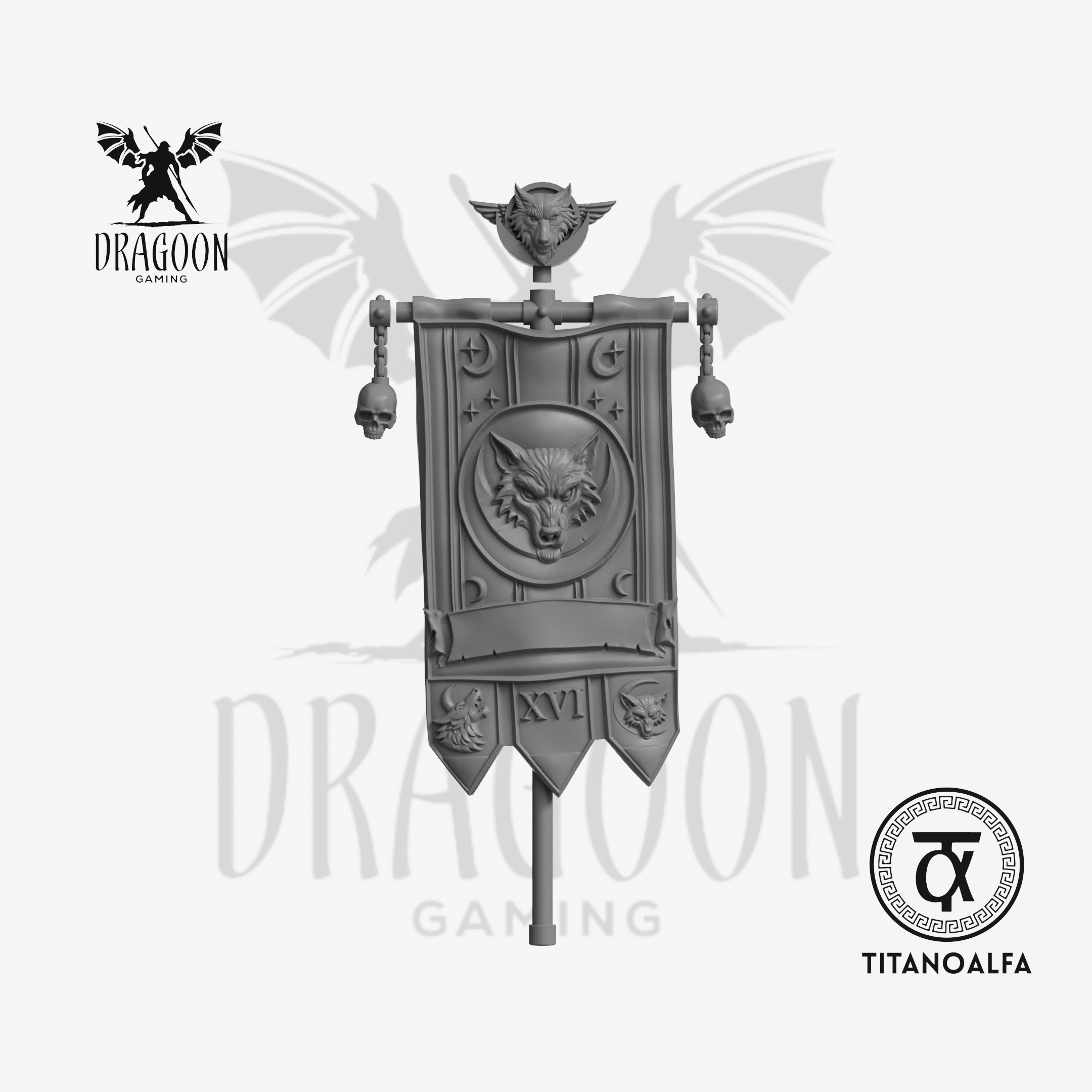 Dragoon Gaming 16th Legion Banner - Horus Heresy / 40k Compatible Bit