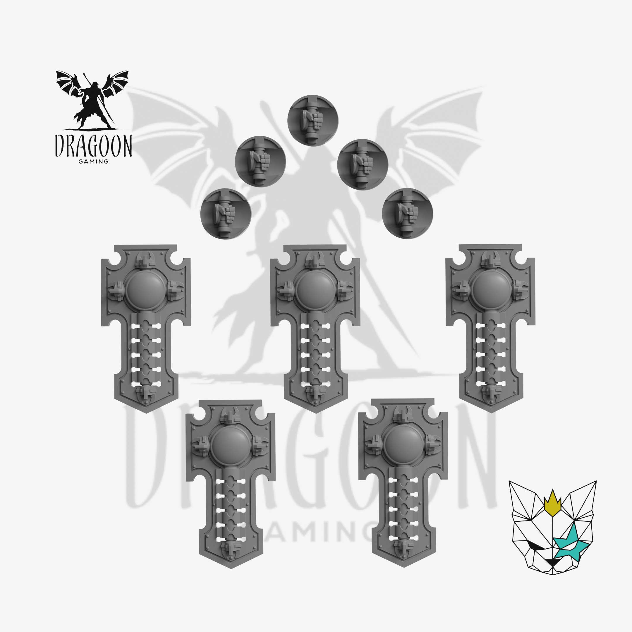 Bionic Shields - 28mm Warhammer 40k Compatible Upgrade Bits