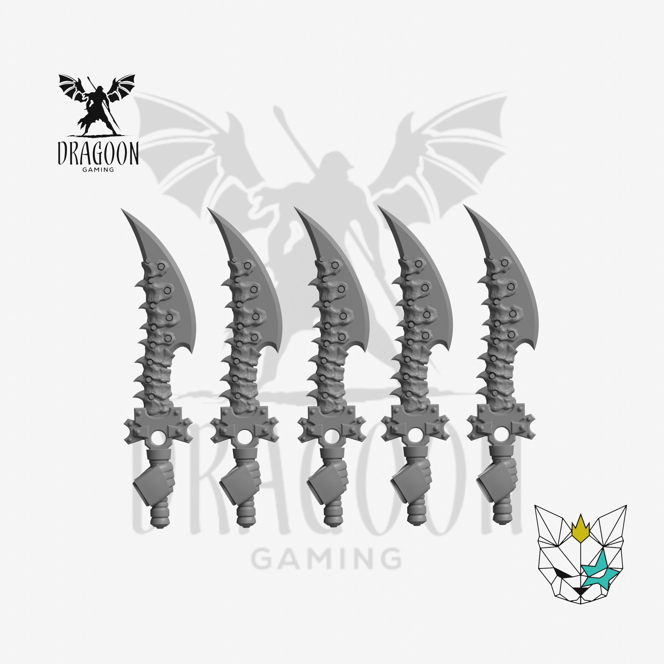 Dragoon Gaming Bone Relic Swords - 28mm Warhammer 40k Compatible Power ...