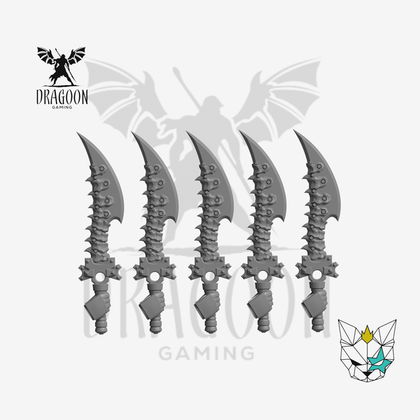 Dragoon Gaming Bone Relic Swords - 28mm Warhammer 40k Compatible Power ...