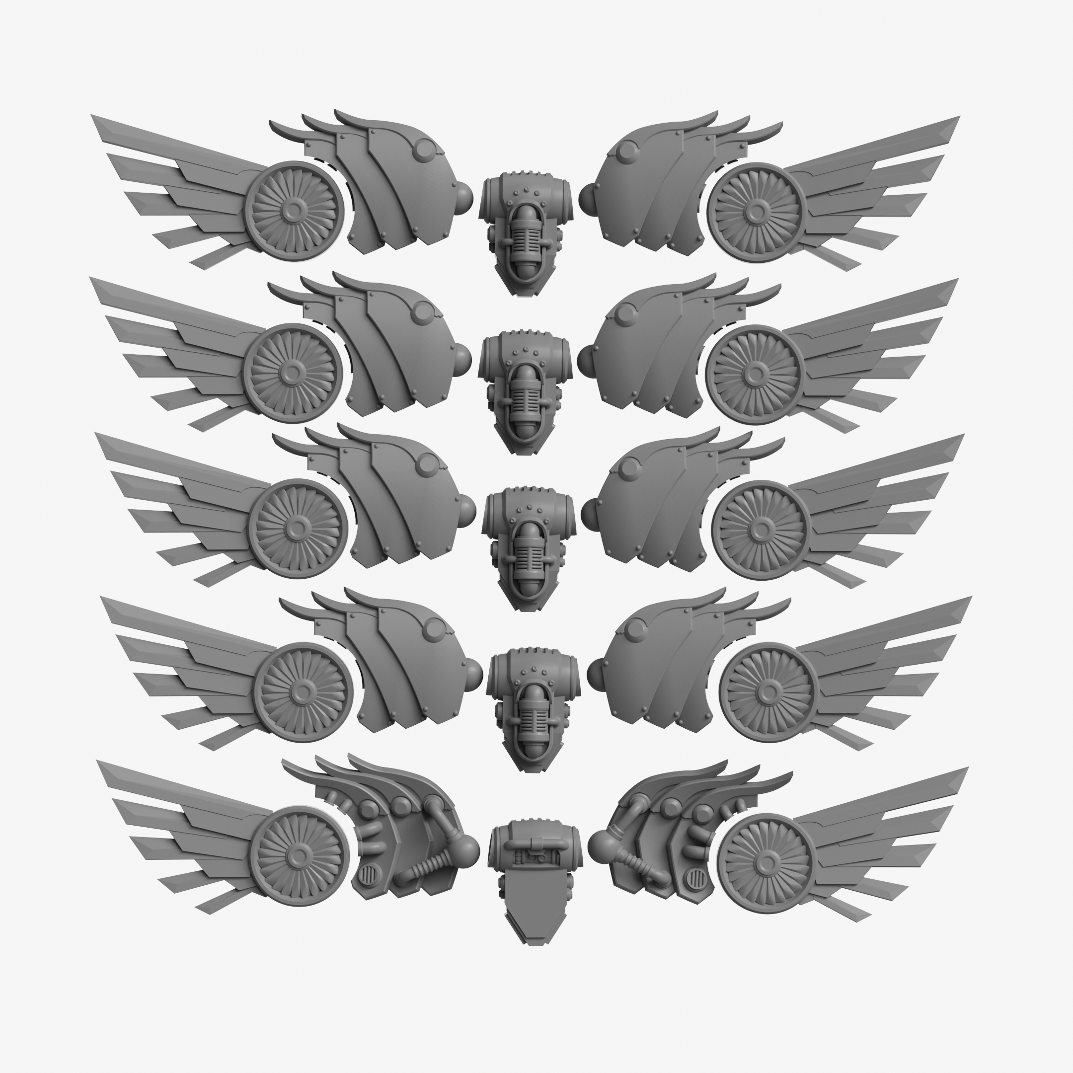 Dragoon Gaming Crow Guard Jump Packs - 28mm Warhammer 40k Raven Guard ...