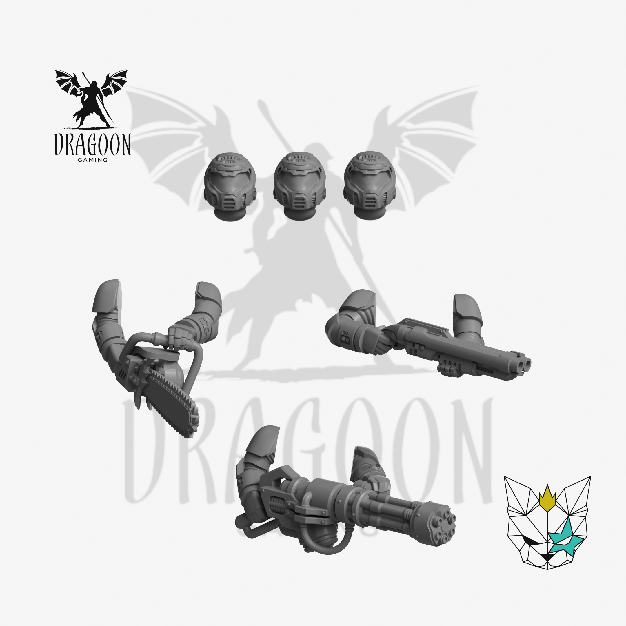 Dragoon Gaming "Doomguy" Pack - 28mm Warhammer 40k Compatible Bits