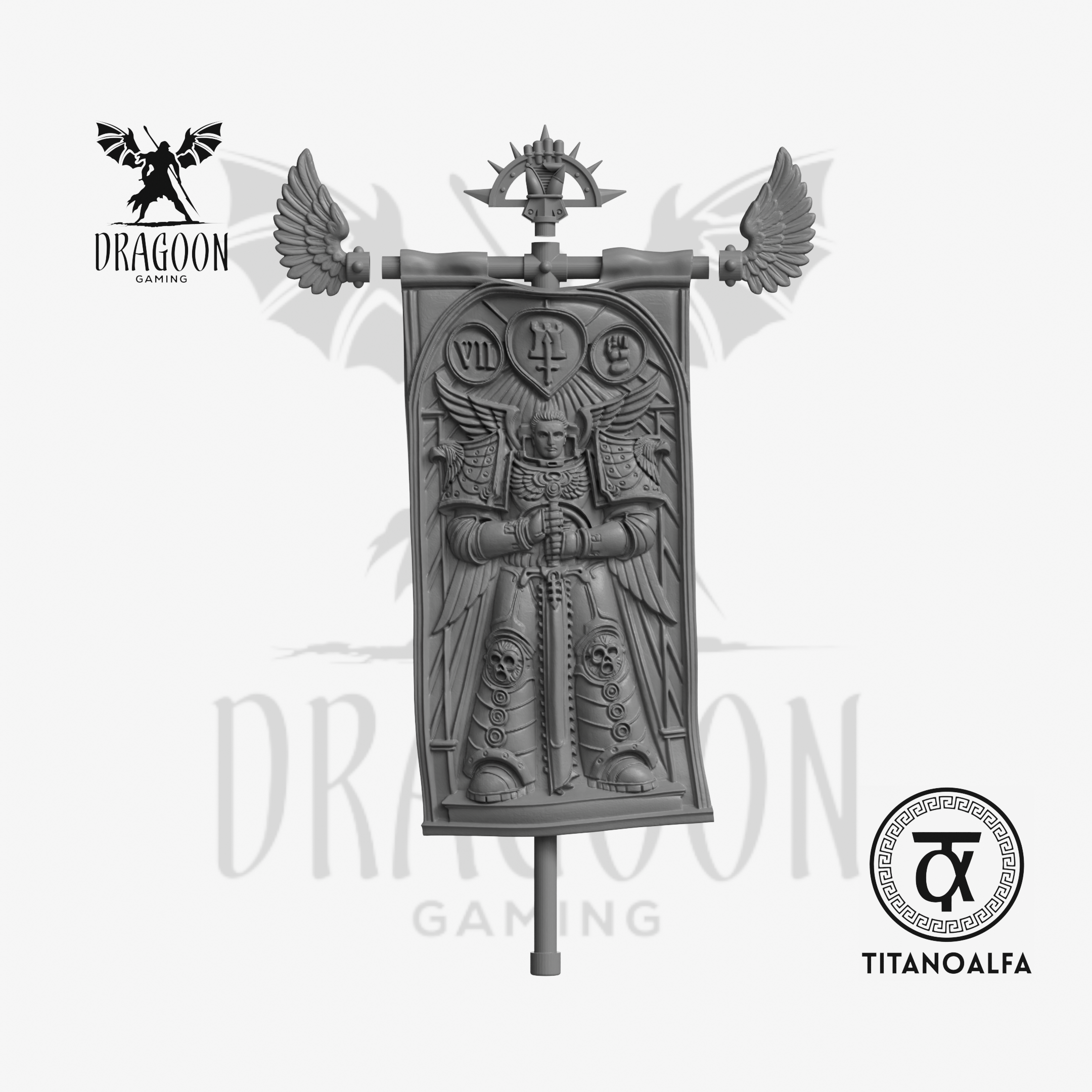 Dragoon Gaming Warmaster Banner (#2) - Horus Heresy Compatible Bit