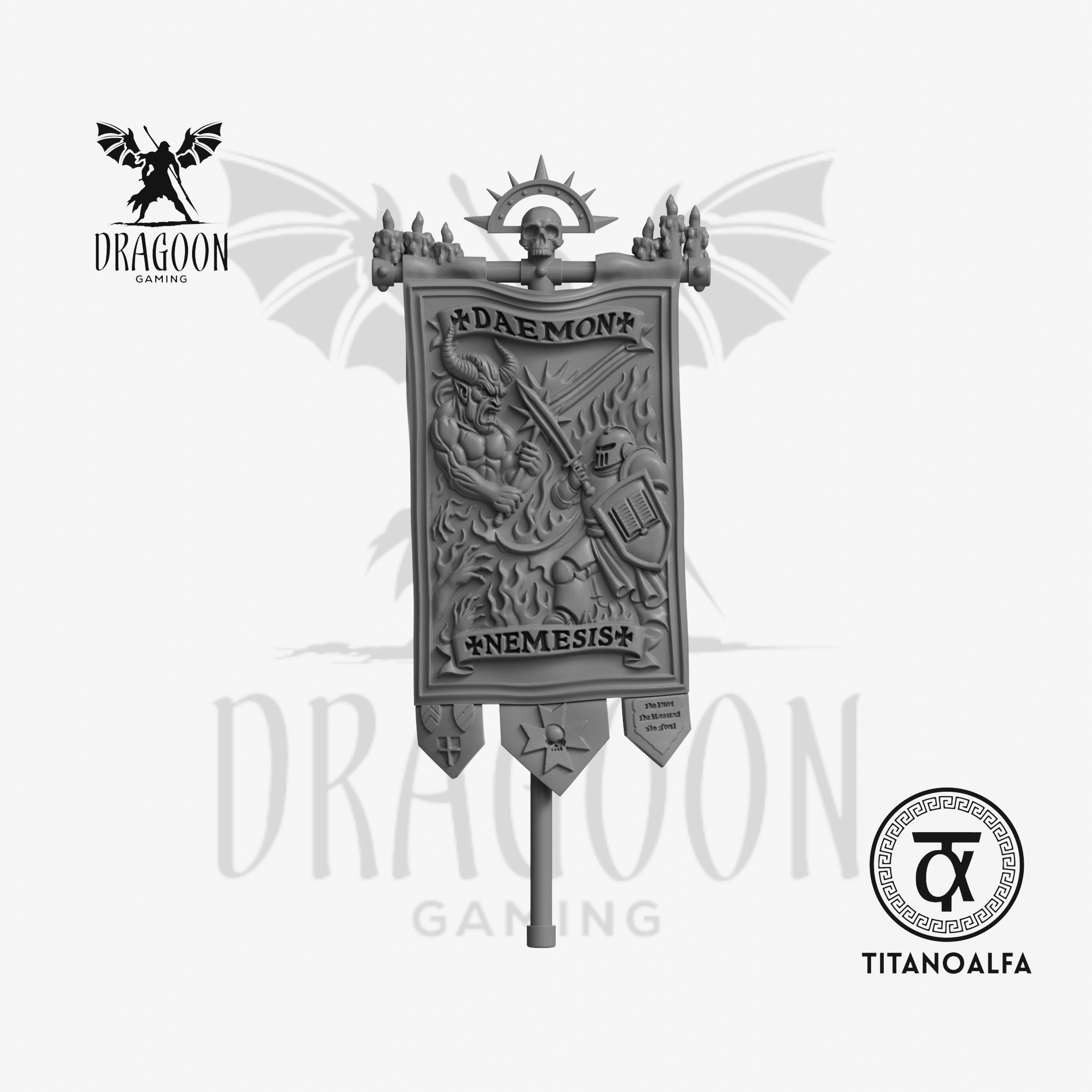 Dragoon Gaming Inquisition Daemon Hunter Banner - 28mm Warhammer 40k ...