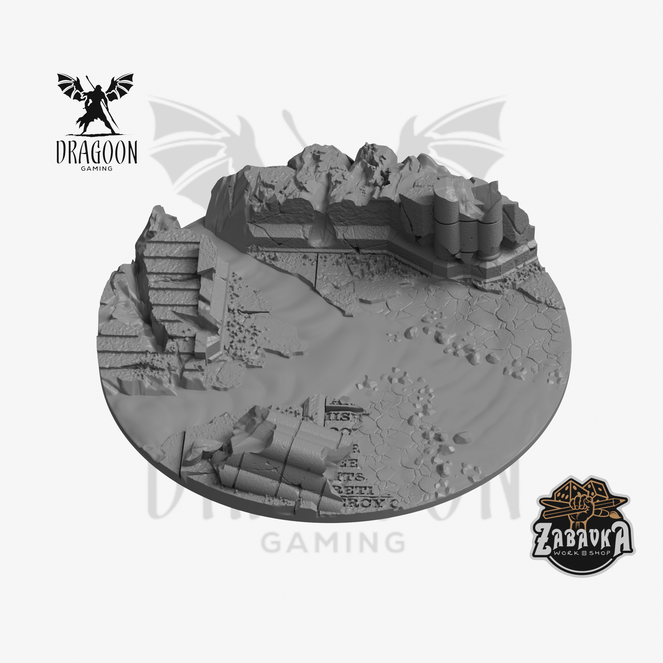 Dragoon Gaming Lava Ruins Base Topper (100mm) - Warhammer 40k / AoS ...