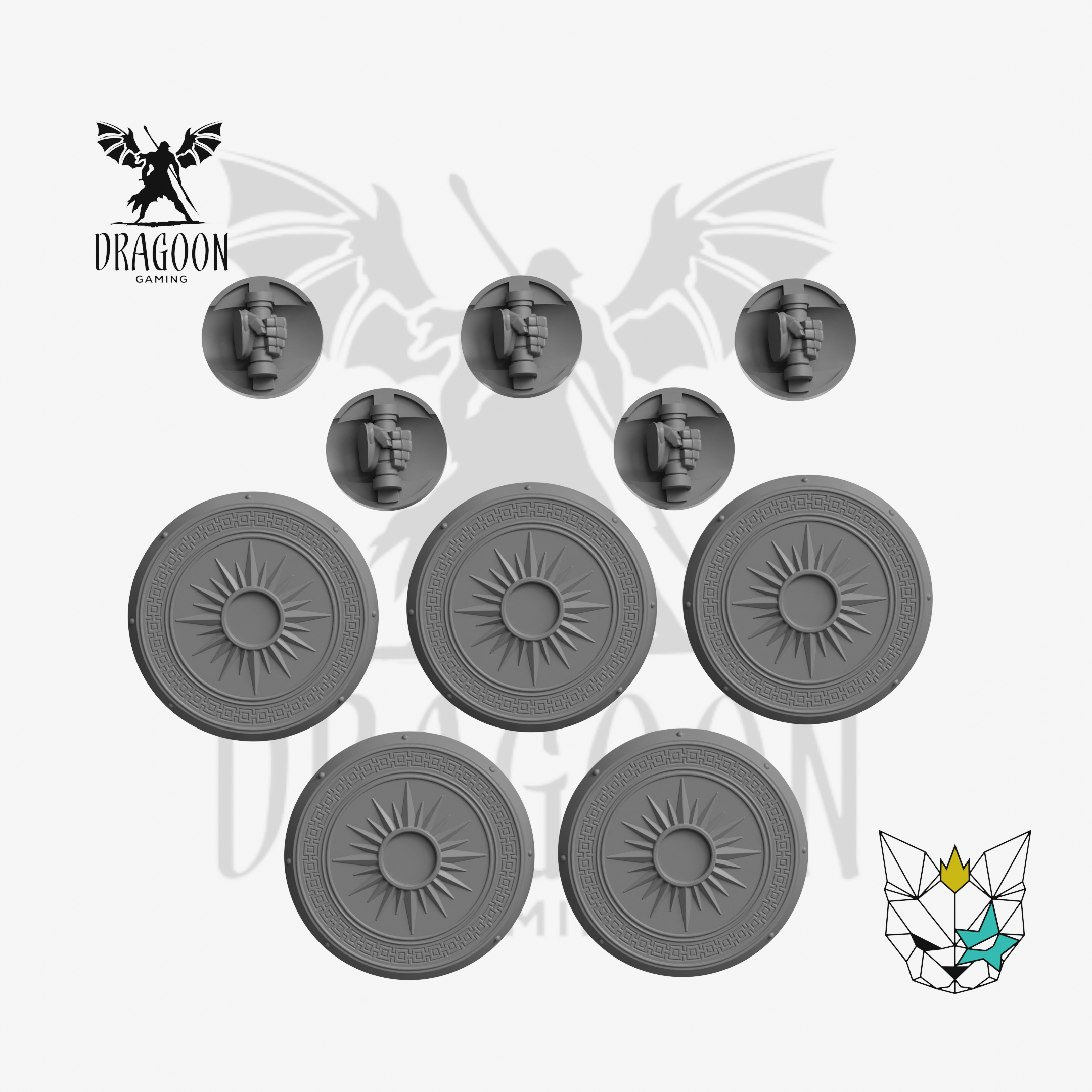 Dragoon Gaming Mithras Sun Shields - 28mm Warhammer 40k / AoS ...