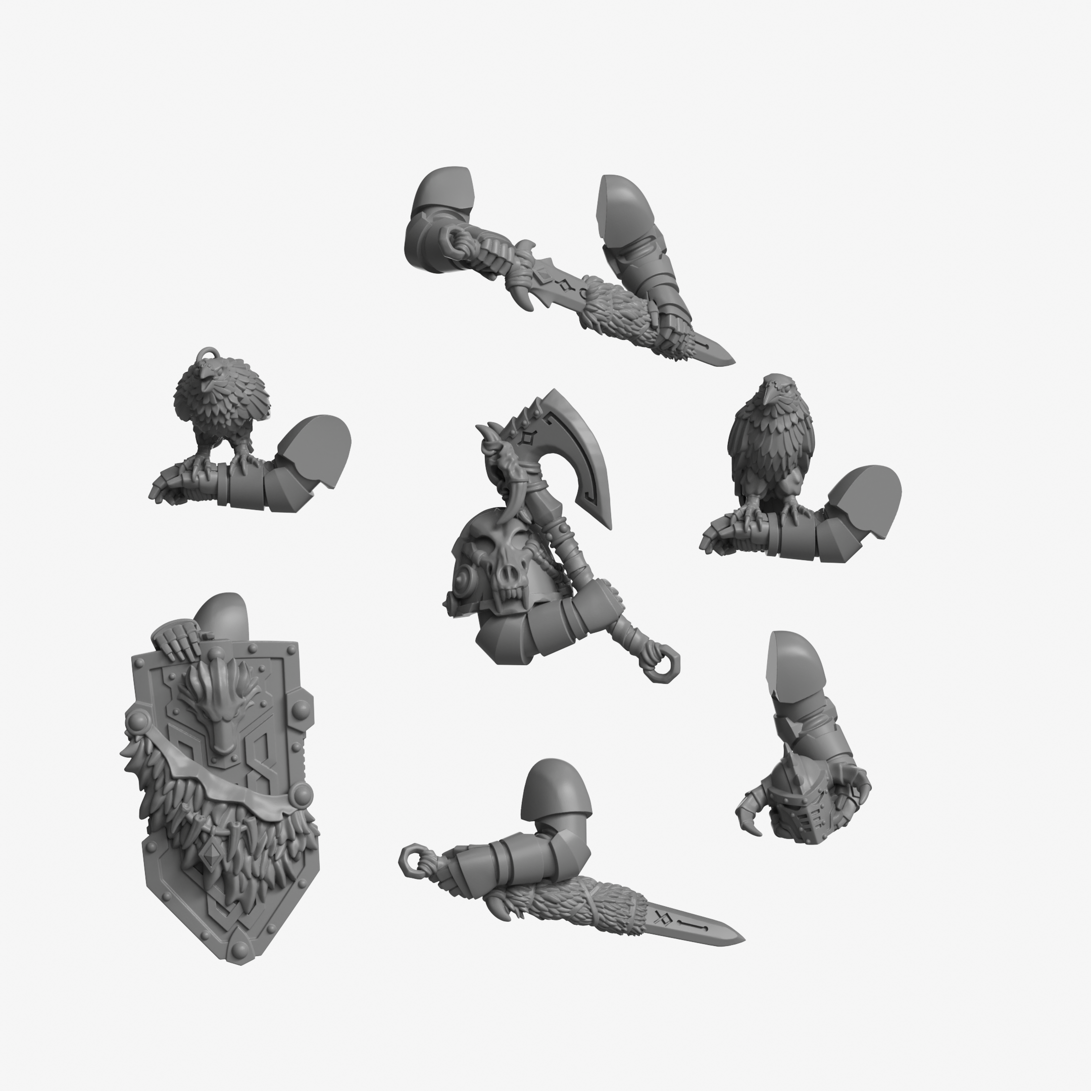 Dragoon Gaming Heroic Poses Kit - Warhammer 40k Space Wolves Compatible ...