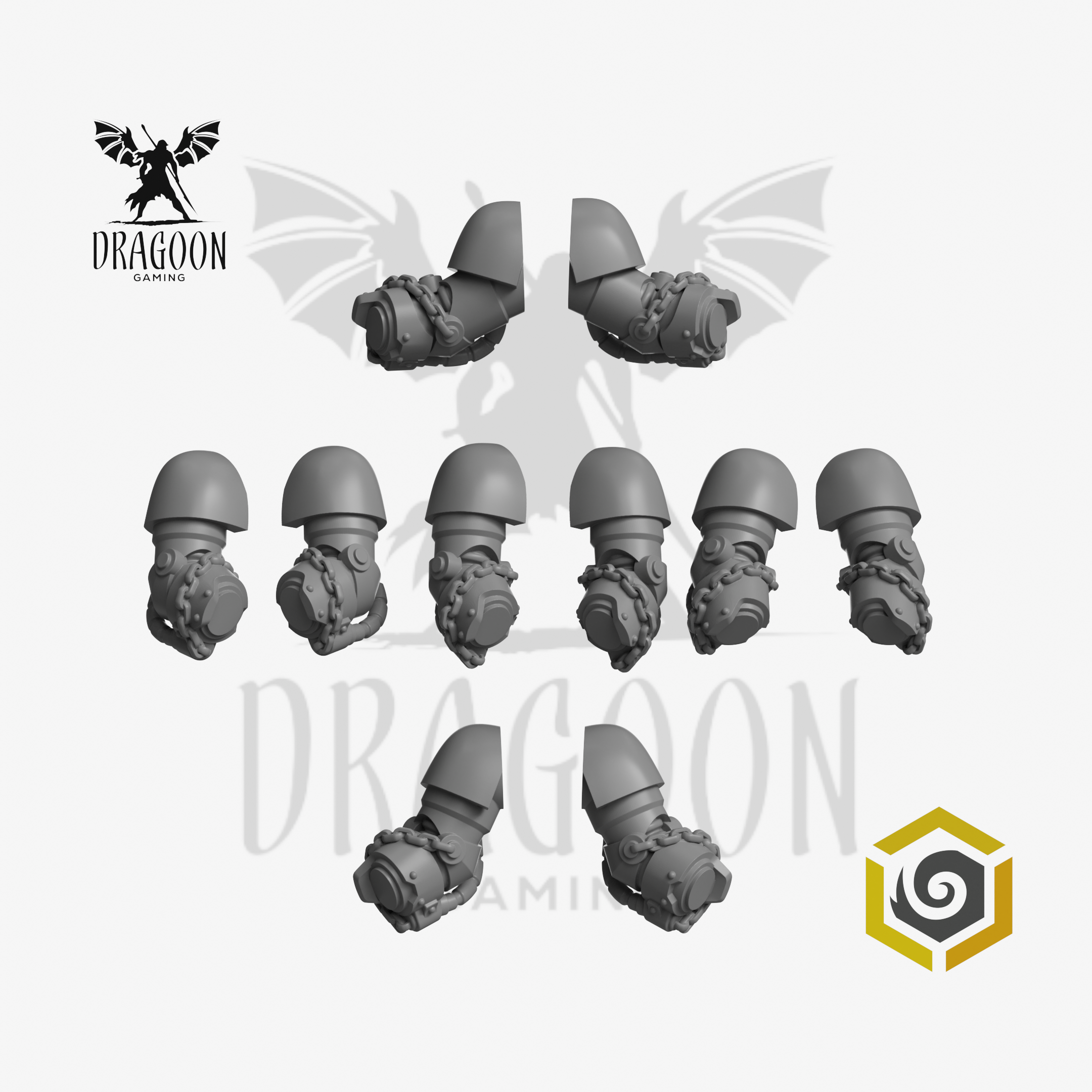 Eternal Crusaders Terminator Arms with Chains for 28mm Wargaming