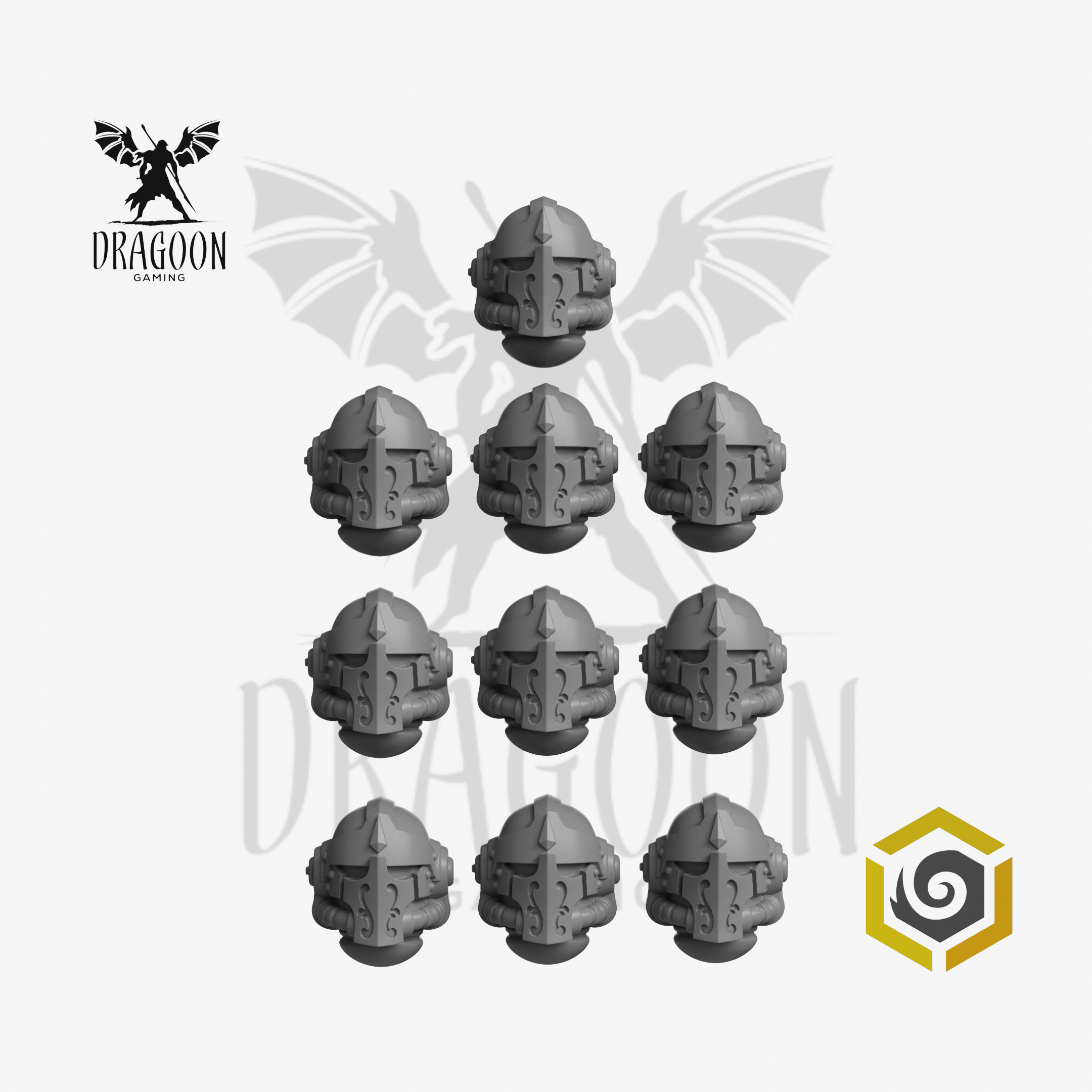 Buy Crimson Lords Helmets – Set of 10 | Dragoon Gaming